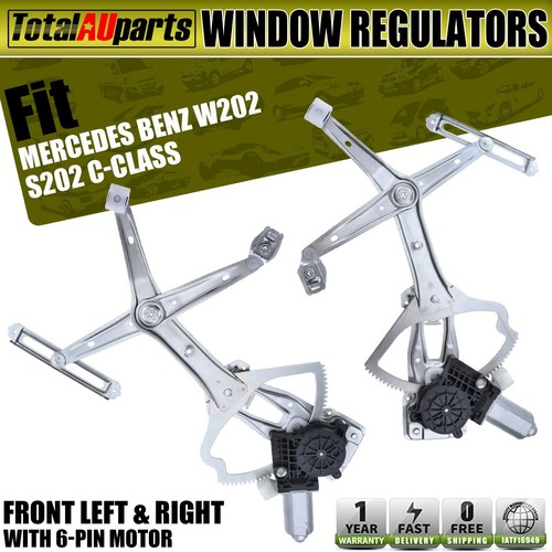 Front Left & Right Window Regulator for Benz W202 S202 C220 C230 C240 ...