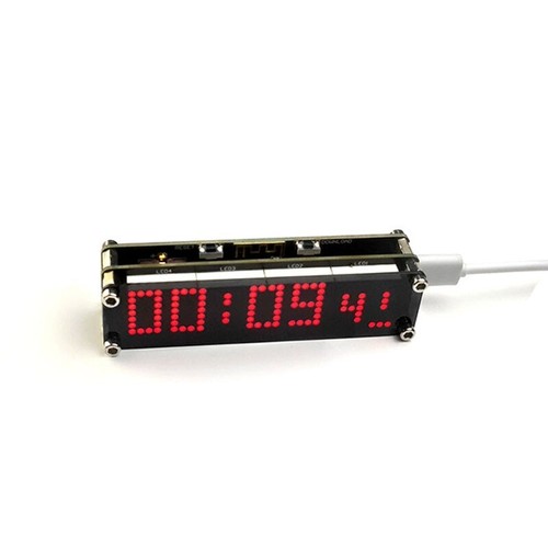 F1.9 WiFi LED Digital Mini Dot Matrix Clock ESP8266 DIY Alarming Clock ...