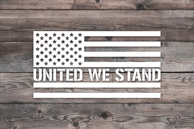 United We Stand Flag Decal Sticker Vinyl Graphics | eBay