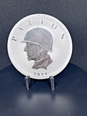 2024 - 5 oz COMMANDER PATTON Silver Coin .9999 Fine Silver - Scottsdale ...
