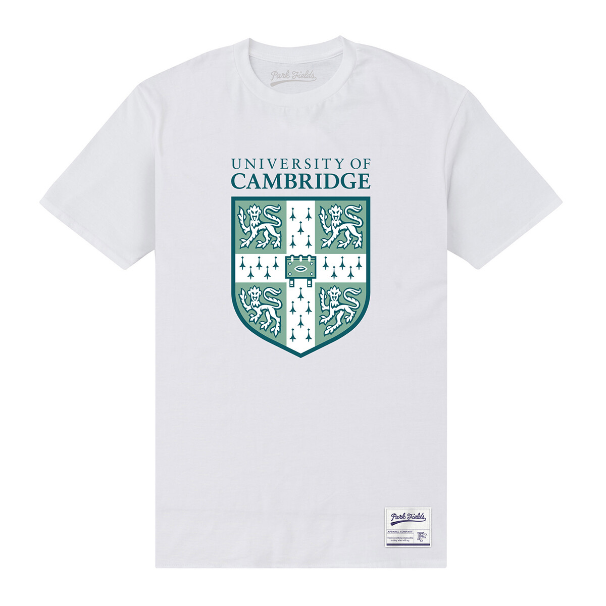 University Of Cambridge Shield Unisex White T-Shirt 2X-Large White ...