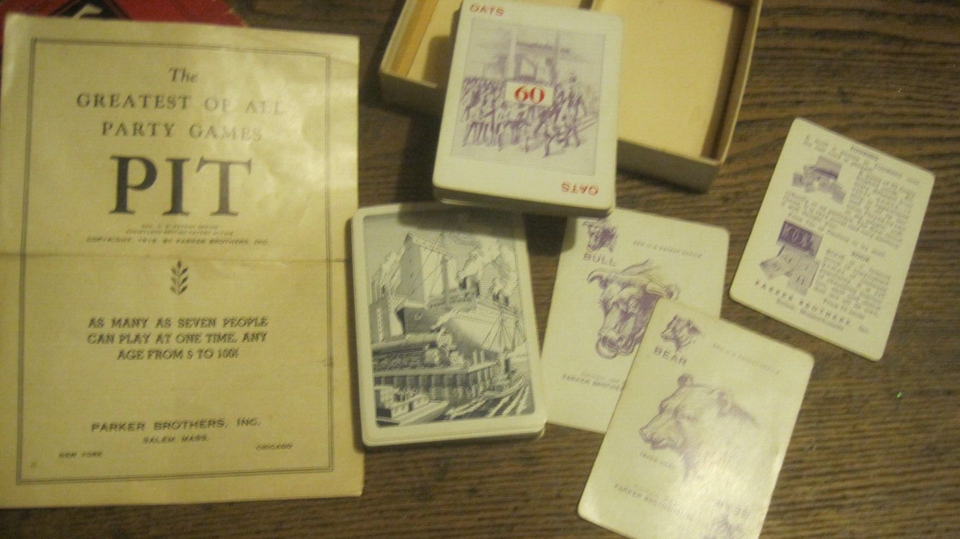 1919 Pit Card Game by Parker Brothers Antique Bull&Bear Edition | eBay
