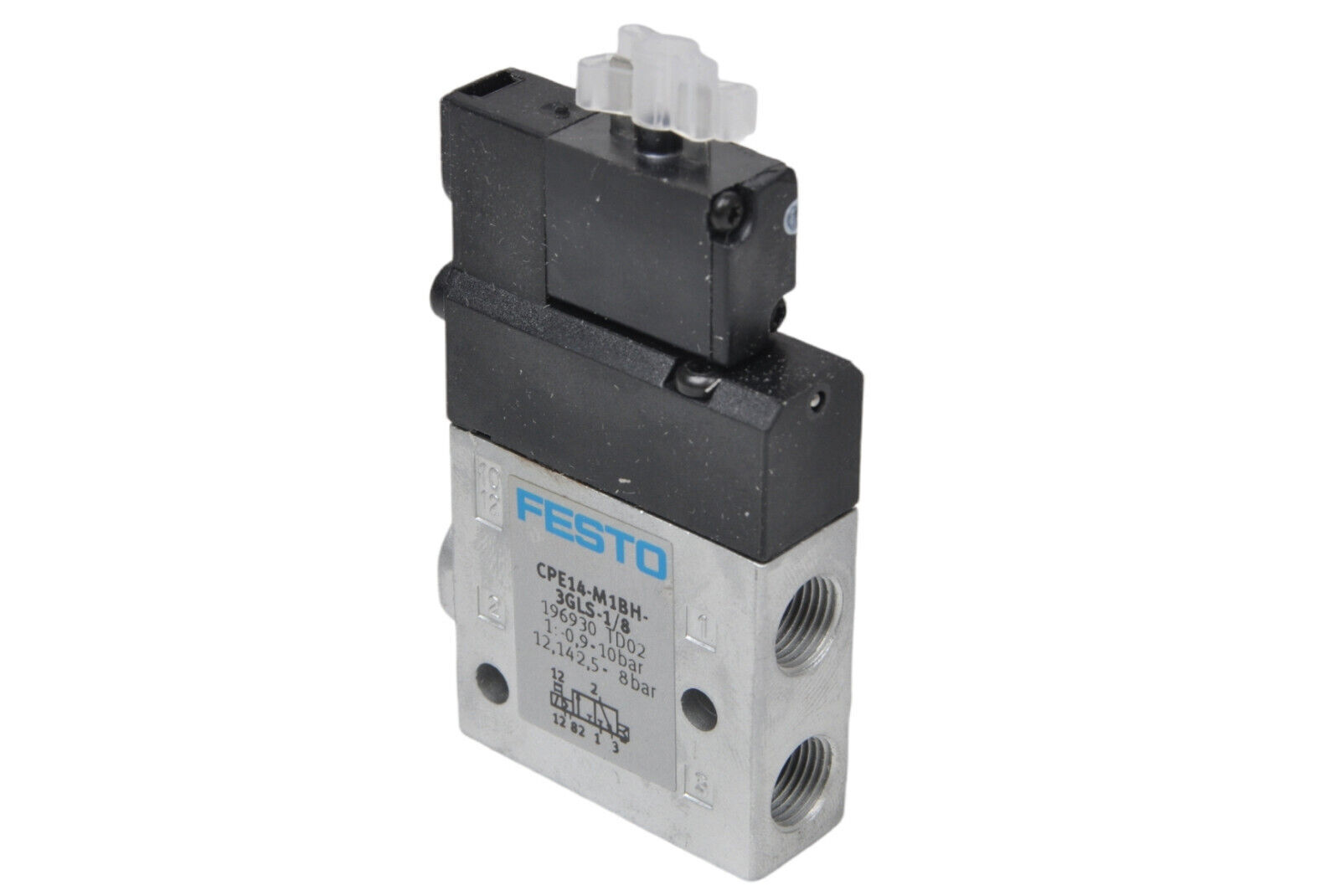 Festo 196930 Model Cpe14-m1bh-3gls-1/8 Solenoid Valve for sale online ...