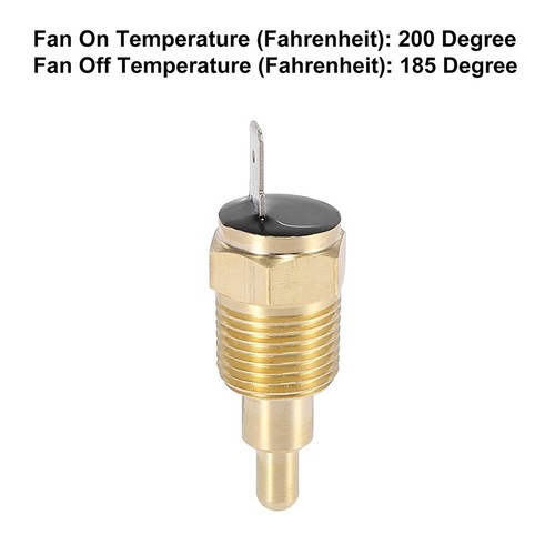 Durable Metal Radiator Fan Thermo Sensor Switch 1/8 NPT 200/185 Degree ...