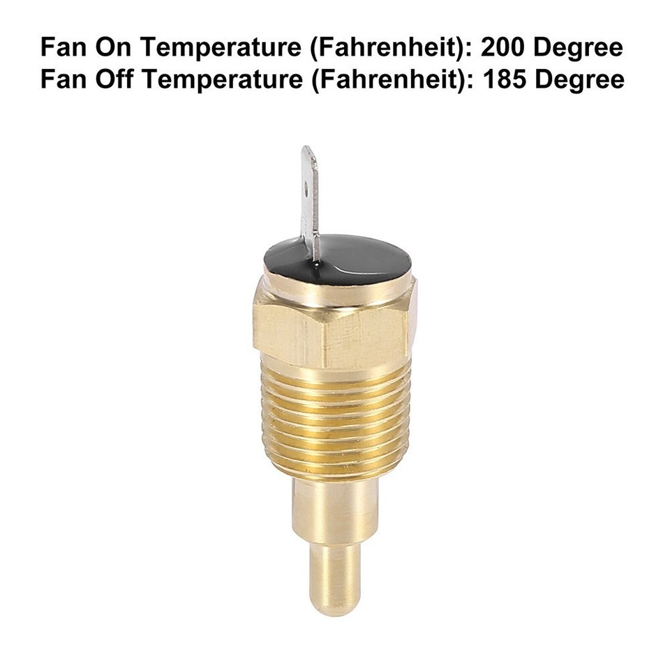 Durable Metal Radiator Fan Thermo Sensor Switch 1/8 NPT 200/185 Degree ...