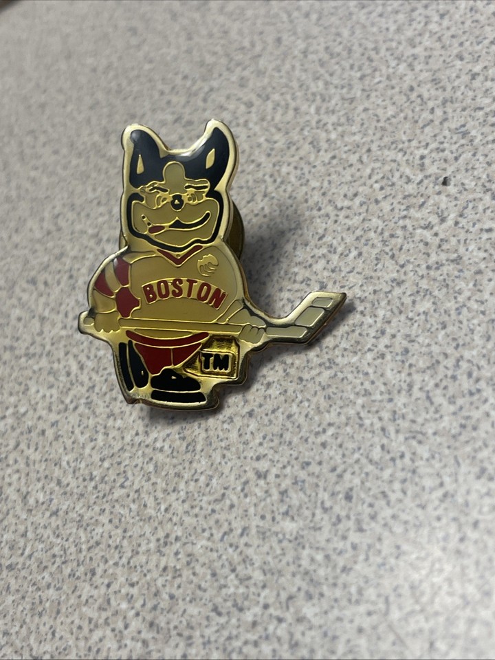Vintage 90’s Boston University BU Terriers Mascot Skater NCAA Hockey ...