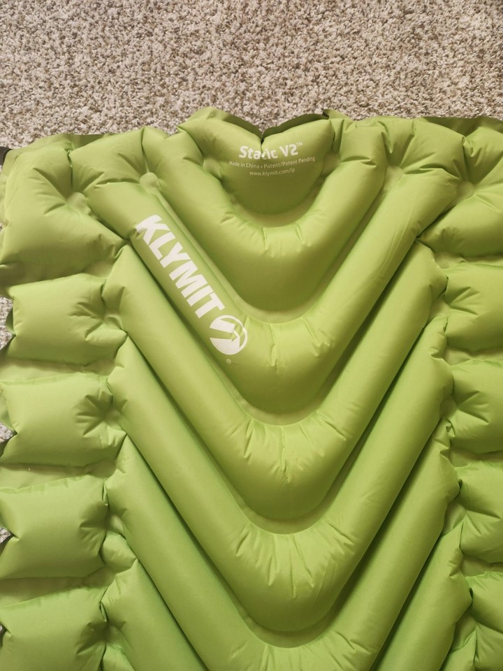 Klymit Static V2 Advanced Body Mapped Superlight Inflatable Sleeping ...