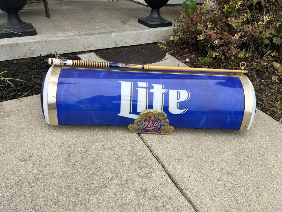 Vintage ‘97 Miller Lite Beer 48” Commercial Billiard Tavern Bar Pool ...