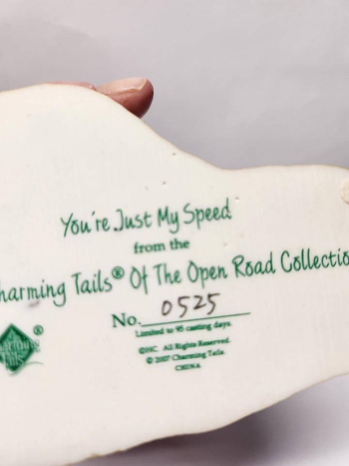 Charming Tails 0525 "You’re Just My Speed" Open Road Collection ...