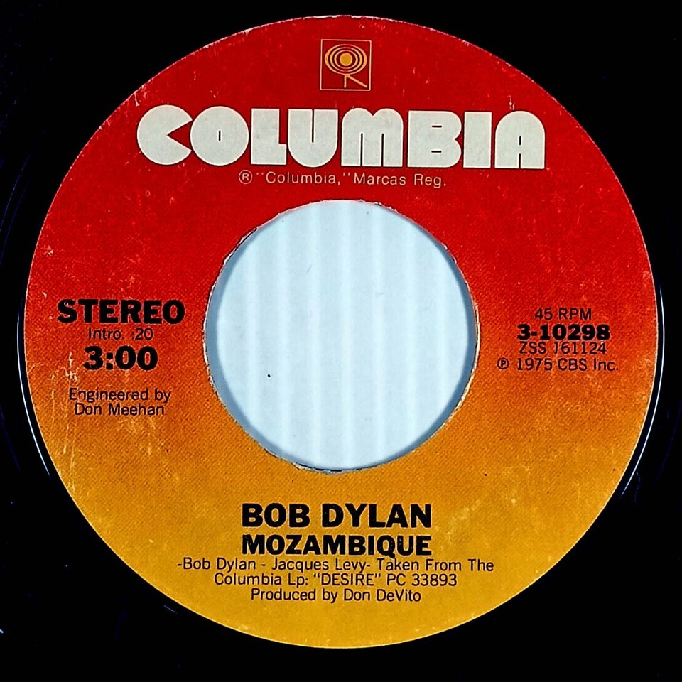 Bob Dylan - Mozambique / Oh, Sister [7" 45 rpm Single] VG+ 1976 ...