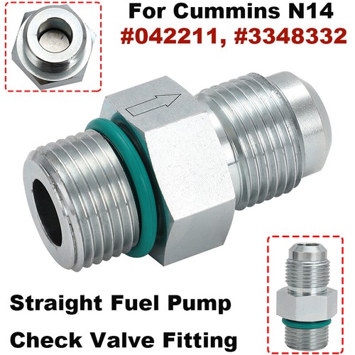 Replace 42211 Fuel Pump Straight Check Valve For Cummins N14 ...