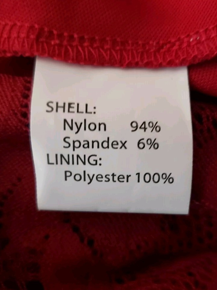 Bery Love Dress Size Medium Red Lace Flutter Sleeve Zip Back Cute | eBay