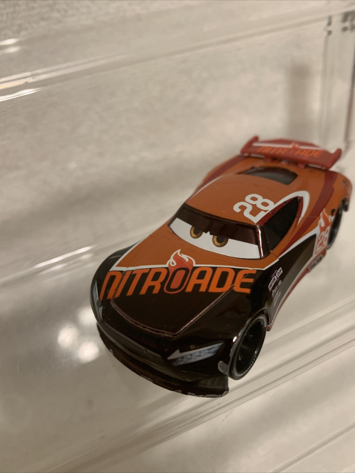Disney Pixar Cars Tim Treadless #28 "Nitroade" Orange - 1:55 Scale. J1 ...