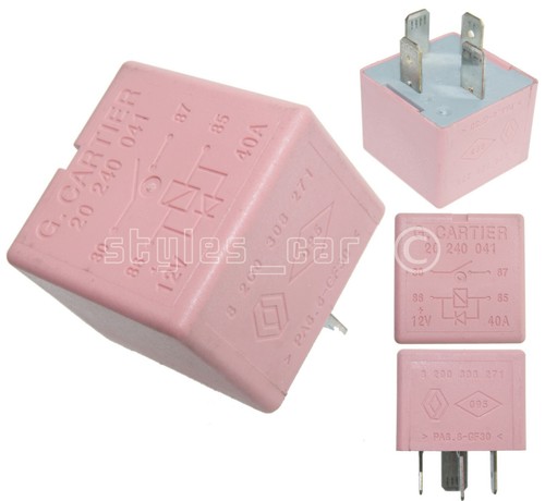 8200308271 Renault Clio Trafic Primastar Vivaro..etc 4-Pin Pink Relay ...