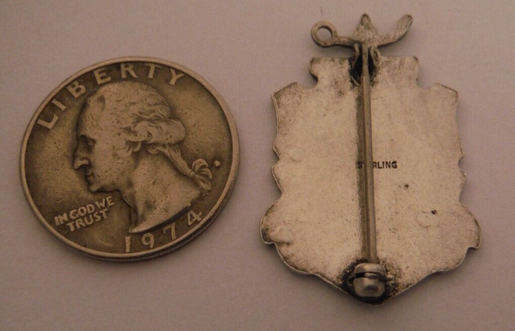 Red White Guilloche Enamel Essayons Engineer Regimental Vintage Pin ...