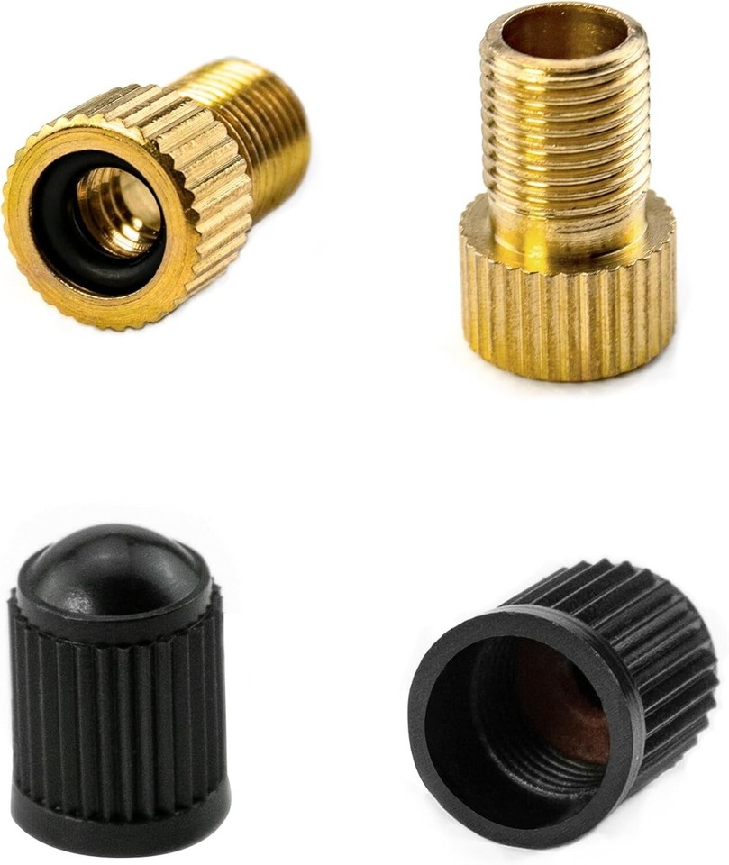 Brass Presta Valve Adapter to Convert Presta to Schrader and Inflate ...