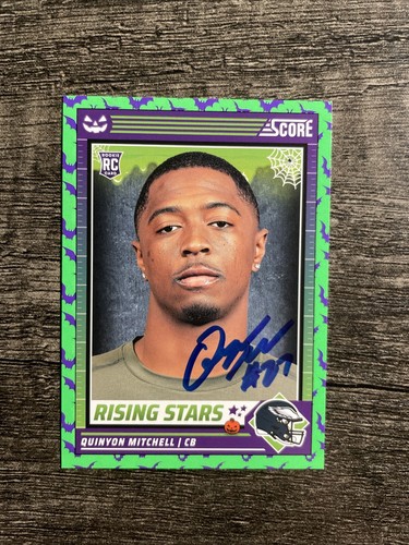 2024 Panini Score A Treat Quinyon Mitchell Signed Bats Rookie Card #41 ...