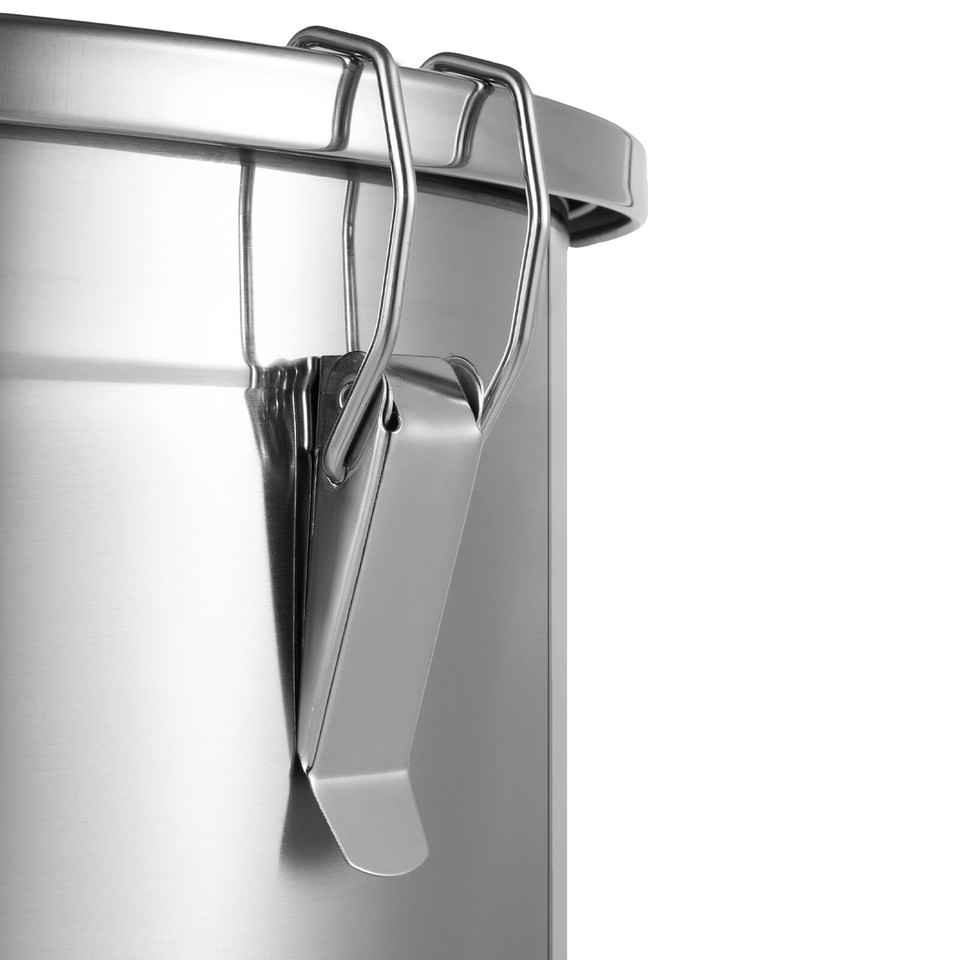 21L Airtight Rice Bucket Stainless Steel Canister Food Storage ...