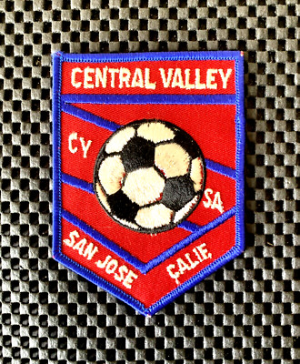 CVSA CENTRAL VALLEY SOCCER ASSOC EMBROIDERED SEW ON PATCH SAN JOSE CA 3 ...