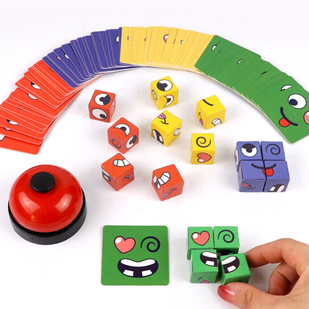Face Changing Puzzle Building Cubes Interaction Toy Cube Board Game ...