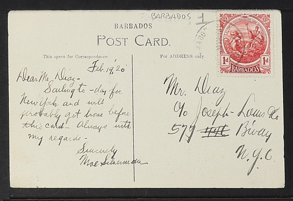 BARBADOS 01-BRIDGETOWN -Carnegie´s Free Library (1920) | eBay