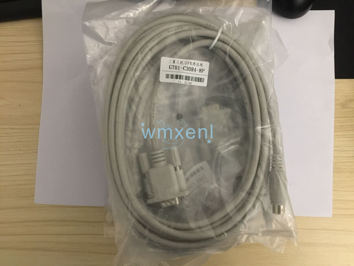 1PCS Mitsubishi PLC Programming Cable GT01-C30R4-8P GT01C30R48P 3M -New ...