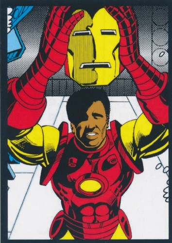 #96 IRON MAN JAMES RHODES Panini Marvel 80th Anniversary Sticker ...