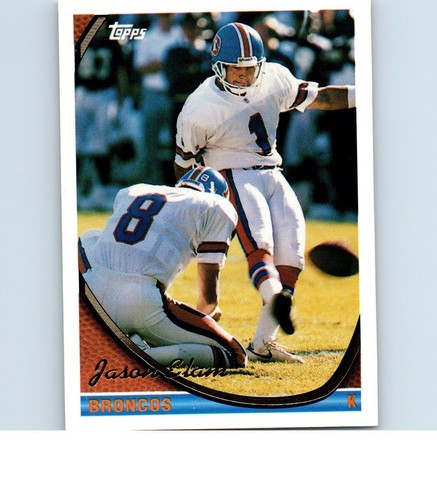 Jason Elam 99 Broncos 1994 Topps NFL Football Trading Card | eBay