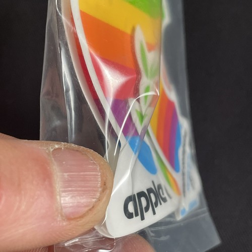 4 Vintage Original 1980s Apple Macintosh Computer Logo Rainbow Decal ...