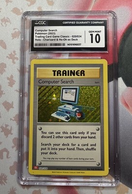 Computer Search 020/034 Pokemon 2023 TCG Classic - English CGC Gem Mint ...
