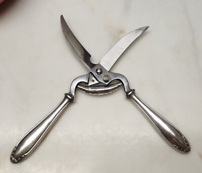 Vintage Germany BMF 90 ROSTFREI Silverplate Kitchen Meat Knife Scissors ...