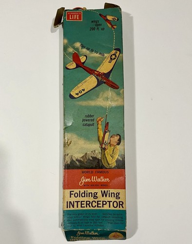 Vintage 1961 Jim Walker Folding Wing Interceptor 404 Original Box | eBay