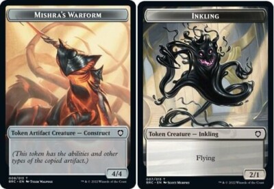 10 Token Cards - MISHRA'S WARFORM / INKLING - Commander: (BRC) - MTG ...