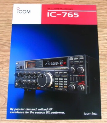 ICOM IC-765 FLAGSHIP HF TRANSCEIVER Brochure (761 781 775) | eBay