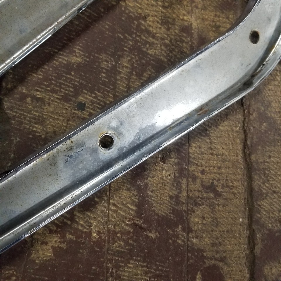 1982-1994 Chrome Rear Fender Struts Supports Short For Harley FXR Frame ...