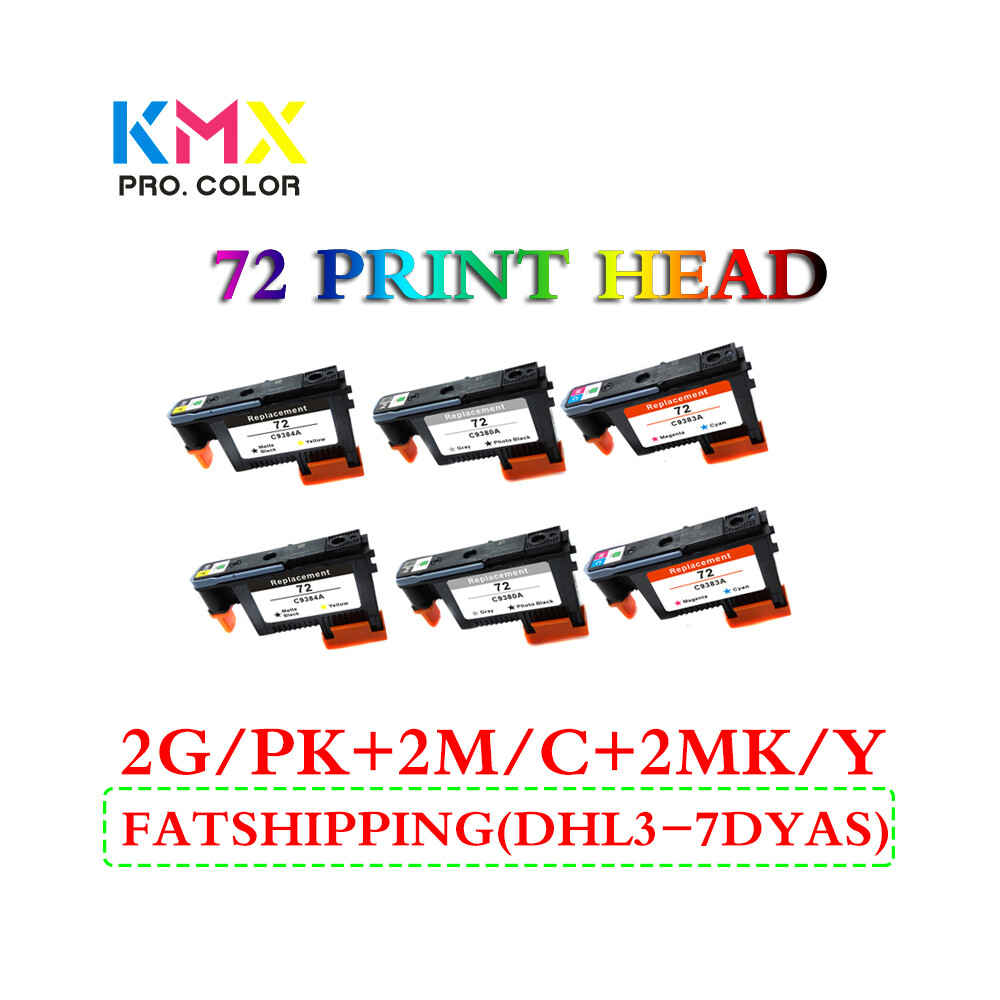 6X FAST for 72 printhead for hp72 C9380A C9383A C9384A T1100 T795 T770 ...
