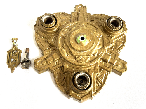 Original Vintage 1930's Art Deco Ceiling Light Fixture | eBay