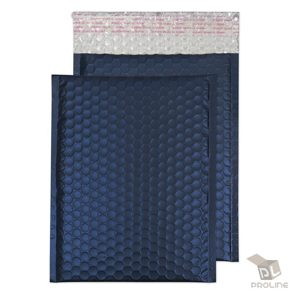 Any Size Color MATTE METALLIC Poly Bubble Mailers Mailing Padded ...