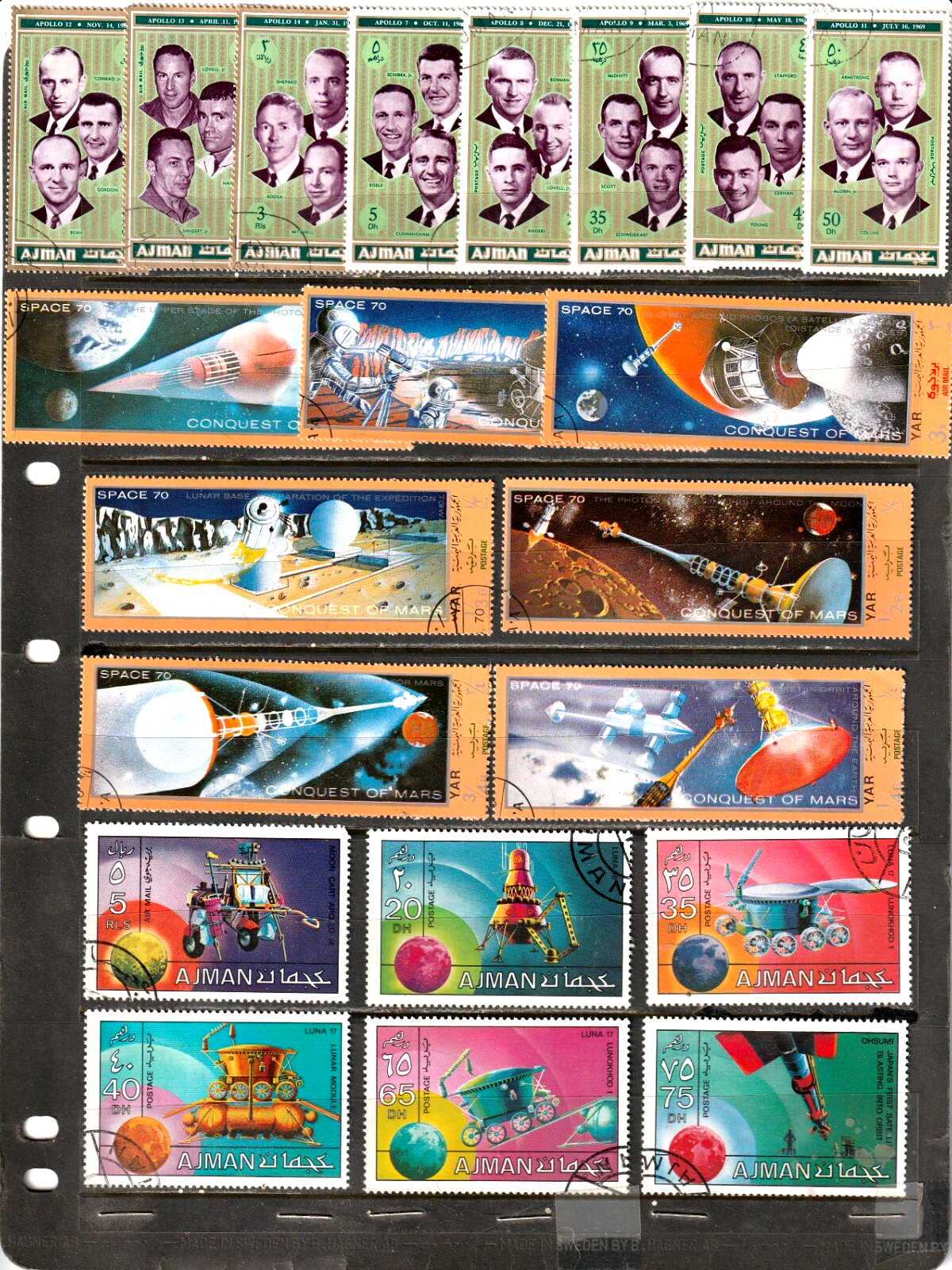 SPACE = 3 Large Stamp Complete Sets. | eBay