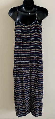 Merona Navy Blue Spaghetti Strap Women's Maxi Dress - Size XS | eBay