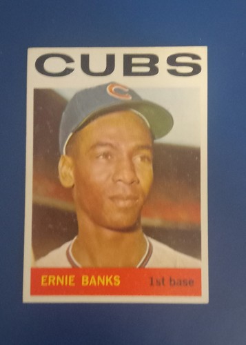 1964 TOPPS BASEBALL #55 ERNIE BANKS CHICAGO CUBS HOF EX | eBay
