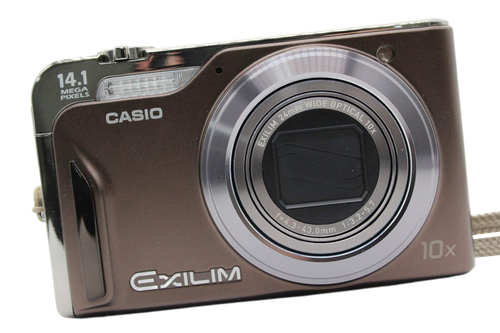 Casio Exilim EX-H15 Brown Digital Camera 24mm Wide Tested with Battery ...
