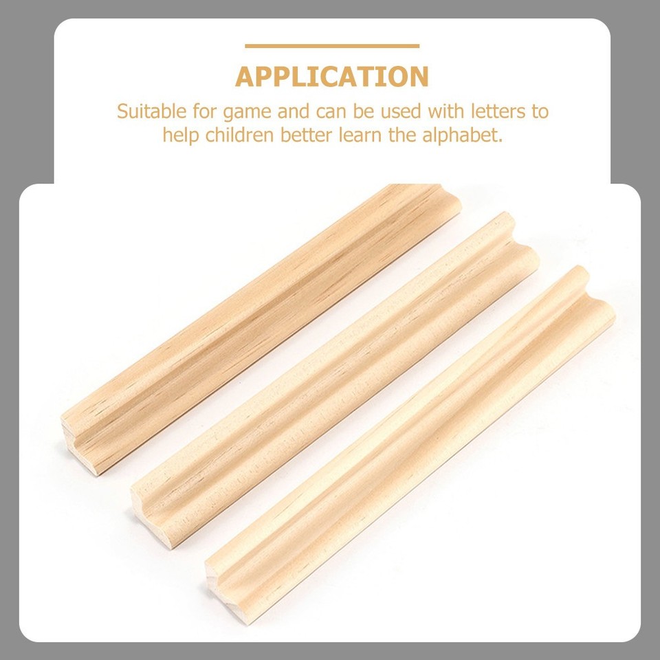 4 Pcs Dominos Set for Adults Holding Boards Wooden Holders Dominoes ...