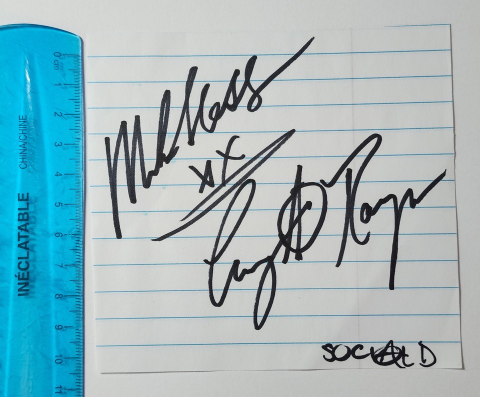 Social Distortion Signed cut Mike Ness signed + Casey Royer signed | eBay