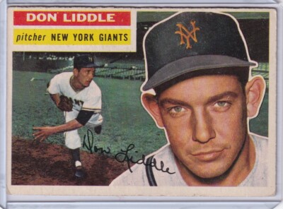 1956 TOPPS #325 DON LIDDLE NEW YORK GIANTS HOF 5203 | eBay