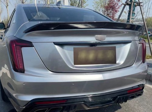 NEW@Carbon Fiber Rear Trunk Spoiler Wing For Cadillac CT5 CT5-V ...