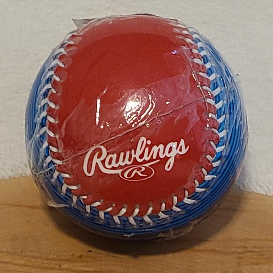 (2) Texas Rangers Rawlings MLB Team Logo Collectible Baseball Soft Core ...