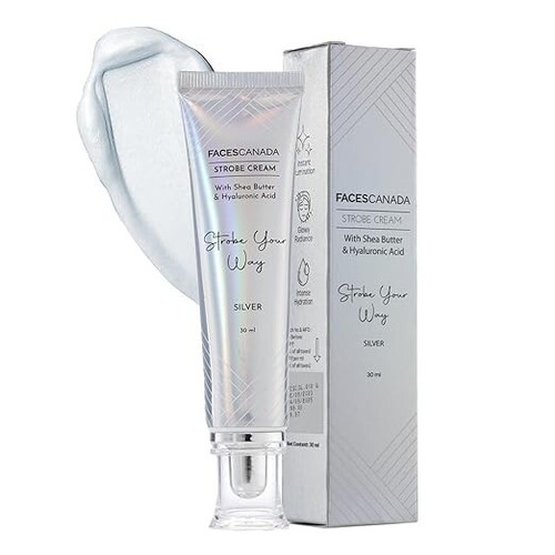 FACES CANADA Strobe Cream - Silver, 30g | With Shea Butter & Hyaluronic ...