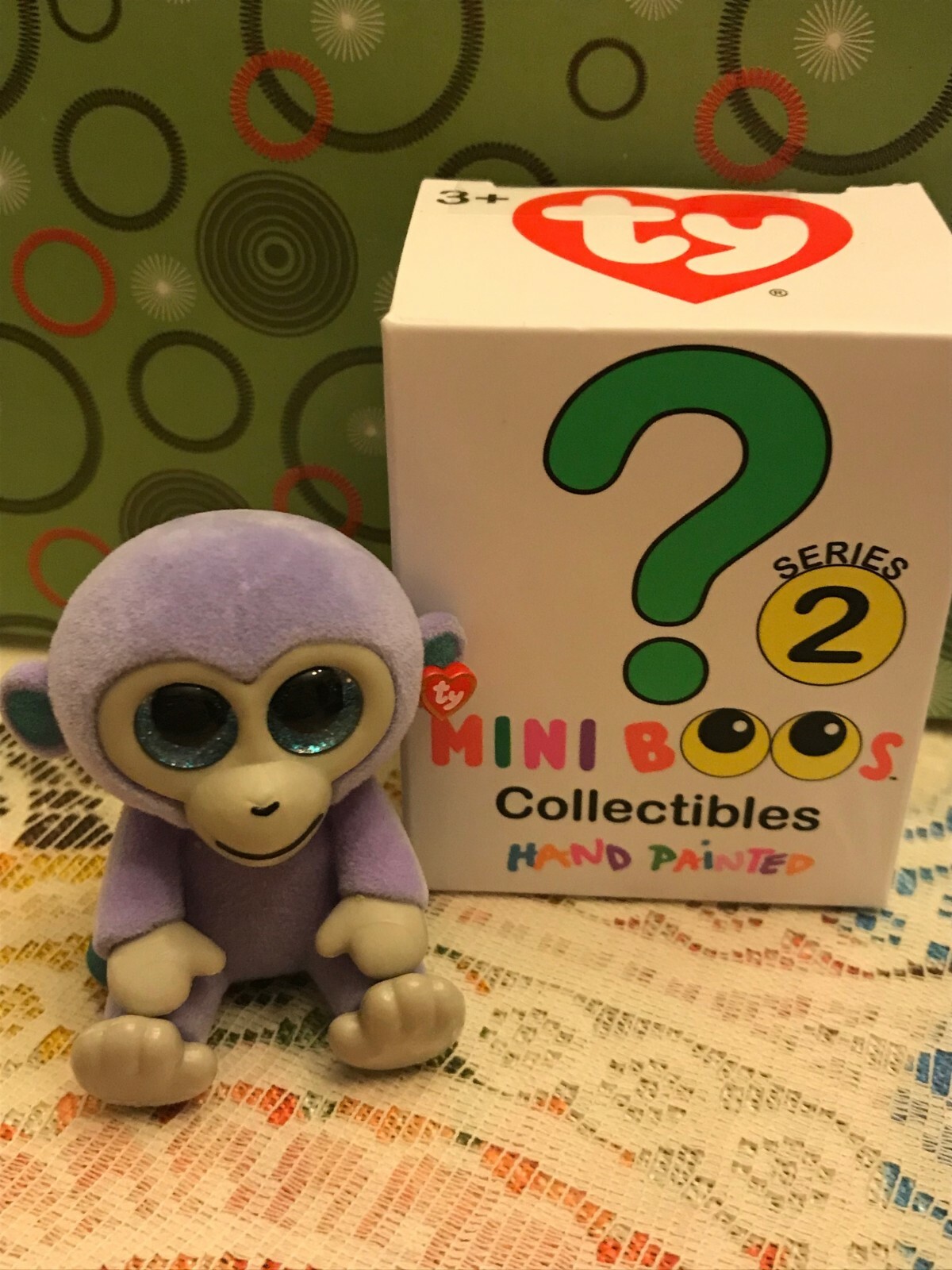 NEW TY Beanie Boos Mini Boo Blueberry Monkey Series 2 Collectible ...