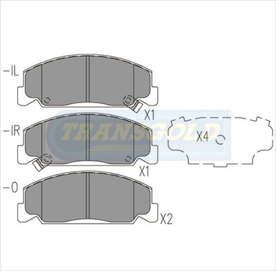 Front Brake Disc Pads TG0390N DB390 suits Accord Ac, Ad, Civic 3 & 4dr ...